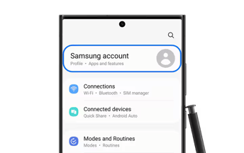 How to set up your Samsung account